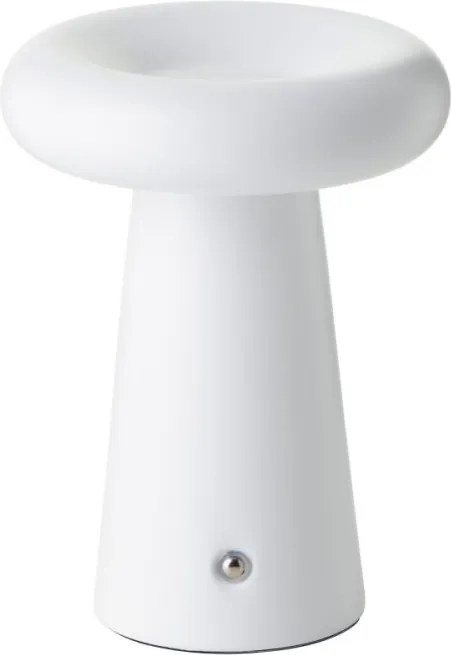 Brilliant G40895/75 Venkovní AKU stolní lampa MUFFIN matná bílá USB-C