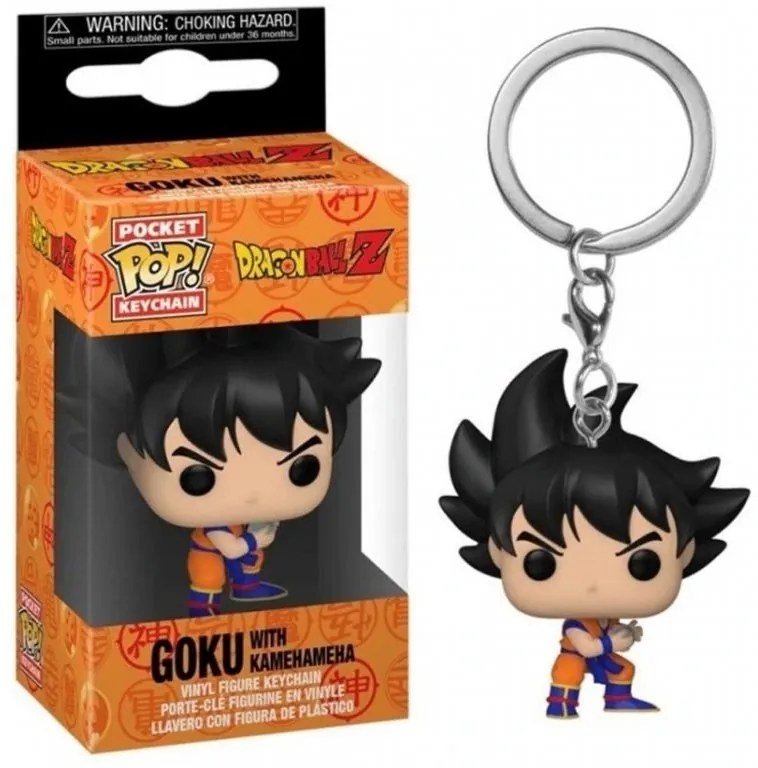 Funko pop! keychain dragon ball z goku with kamehameha