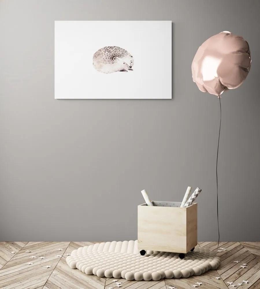 Obraz roztomilý ježek - 120x80 cm