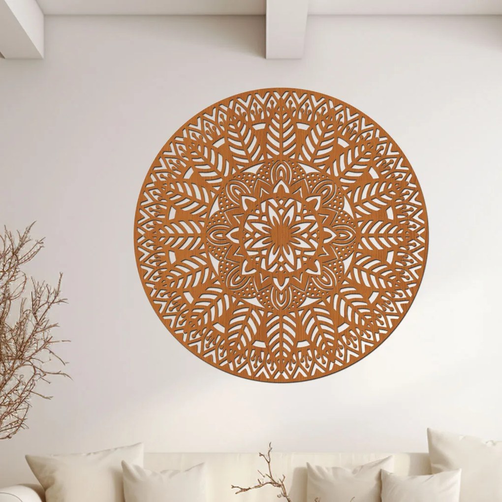 dřevo života Indiánská mandala Zvolte barvu dekoru: Dub zlatý, Zvolte rozměr Ø (cm): 60