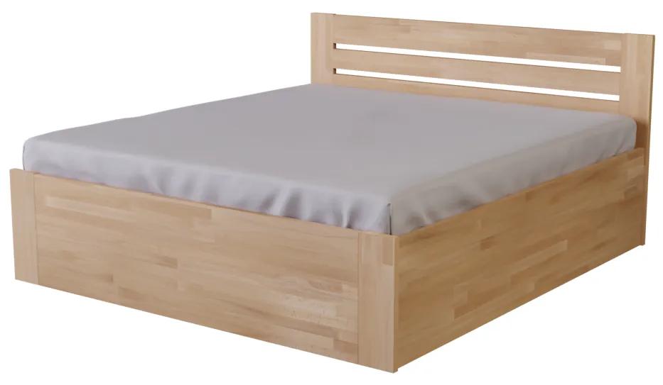 Solwo Design Masivní postel AMANDA - BOX Dřevo a odstín oleje: DUB Cink - Olejování přírodní, Rozměr spací plochy: 160x200