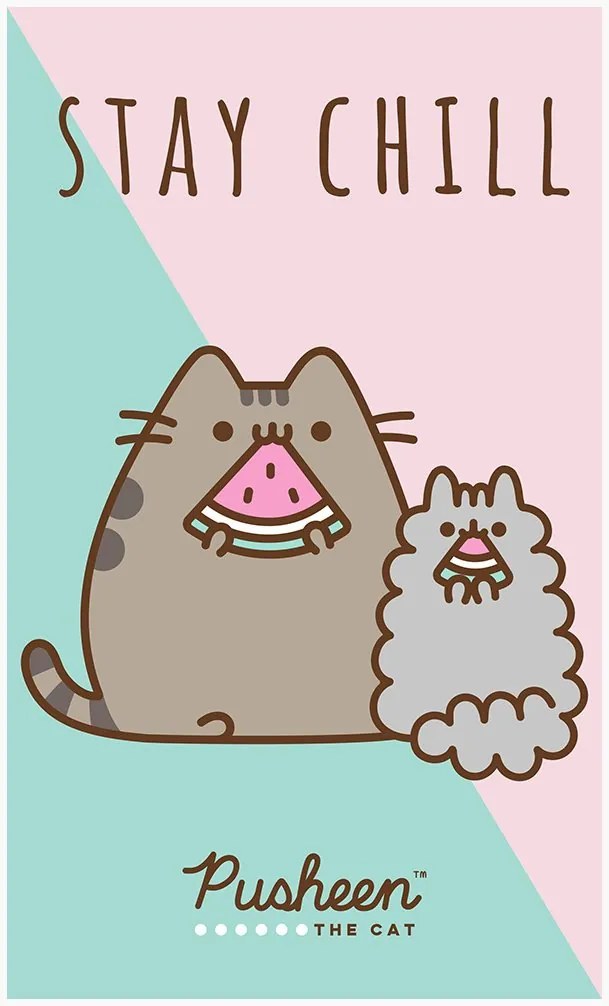 Dětský ručník kočička Pusheen - 100% bavlna - 30 x 50 cm