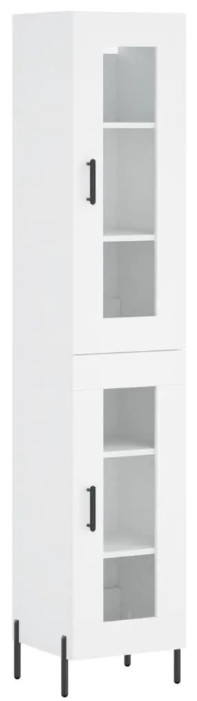 Skříň highboard bílá 34,5 x 34 x 180 cm kompozitní dřevo