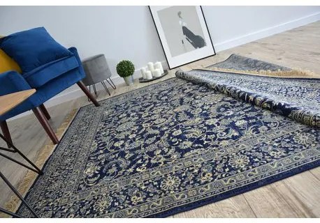 koberec WINDSOR 22935 JACQUARD tmavý Květiny velikost 120x170 cm | krásné koberce cz