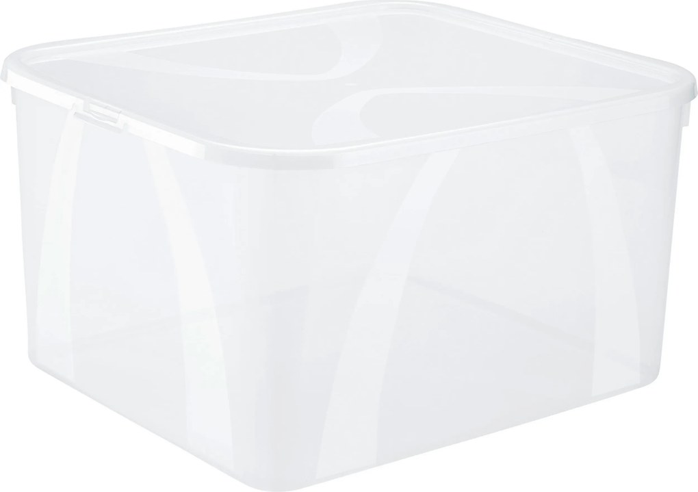 XXXLutz BOX S VÍKEM 25 l Rotho - Stohovatelné boxy - 003294001806