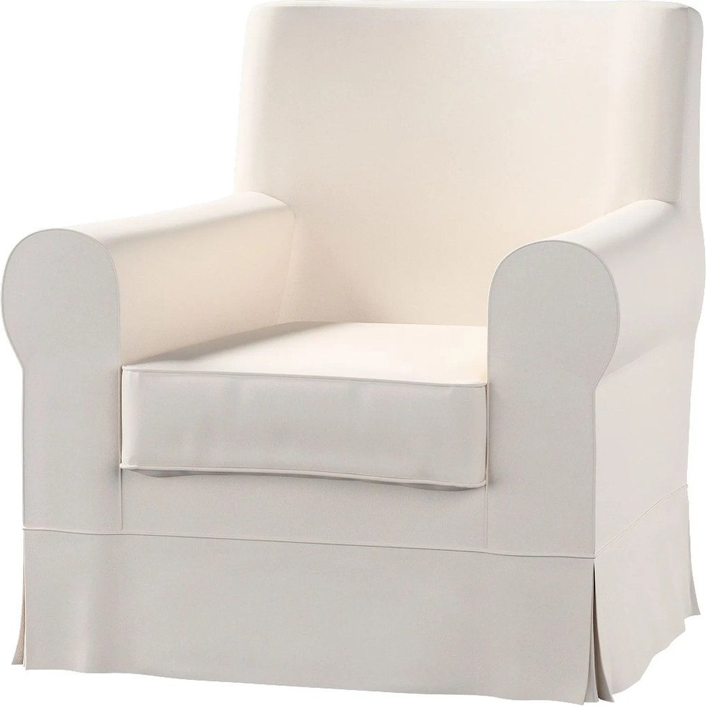 Potah na křeslo IKEA Ektorp Jennylund barva béžová látka pletený vzor