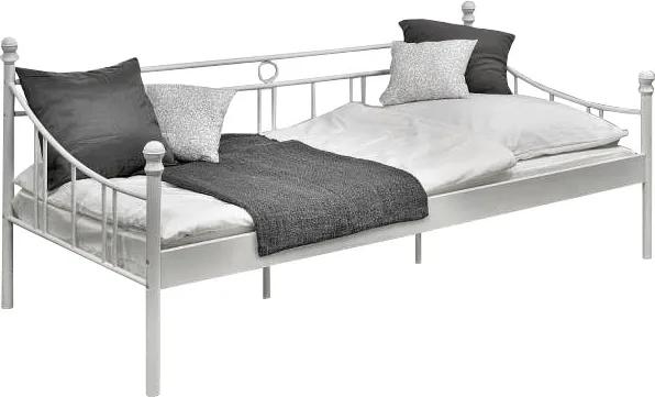 Tutumi Kovová postel 90x200 cm bílá