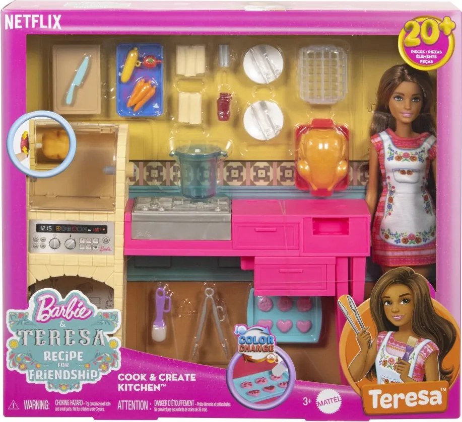 Barbie teresa a kuchyňka, změna barvy