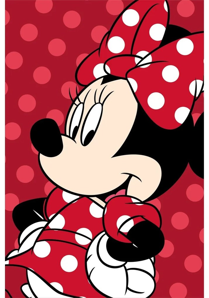 Jerry Fabrics Dětská deka Minnie Red, 100 x 150 cm