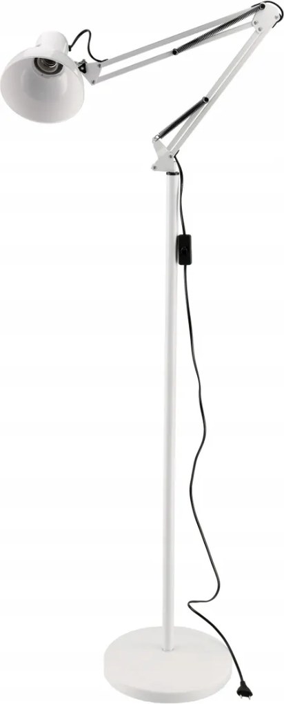 BERGE LED stojací lampa 1xE27 185cm bílá