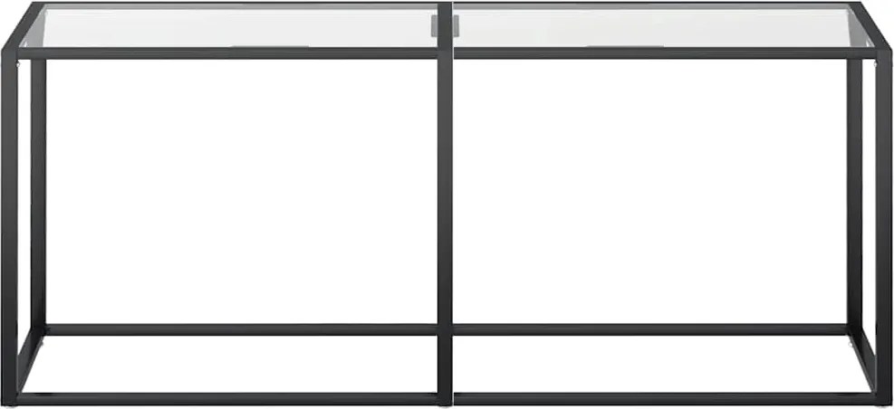 Konzolový stolek průhledný 180 x 35 x 75,5 cm tvrzené sklo 331682