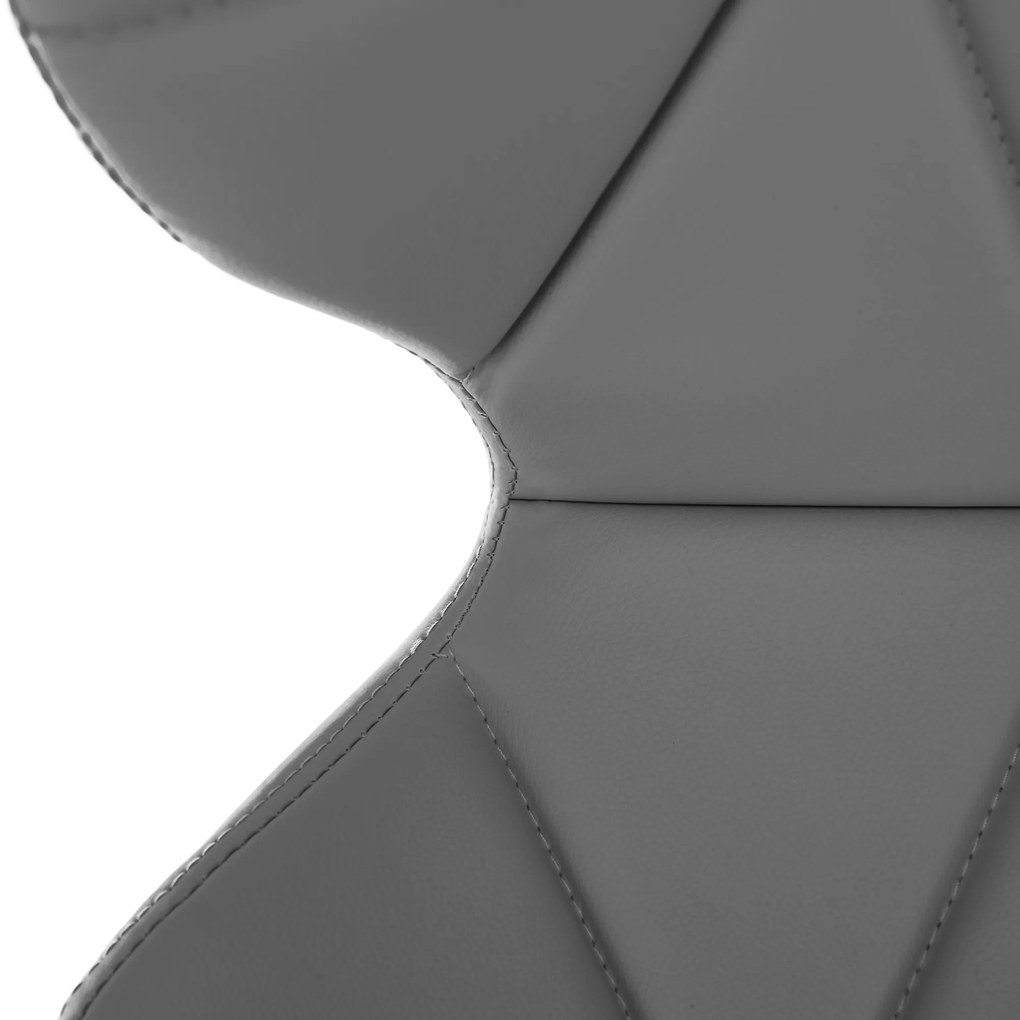 Designová kancelářská židle NOMI - šedá ekokůže