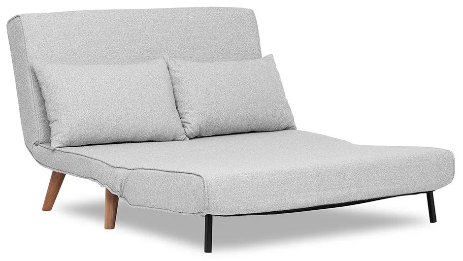 Designová rozkládací pohovka Felicitas 120 cm šedá