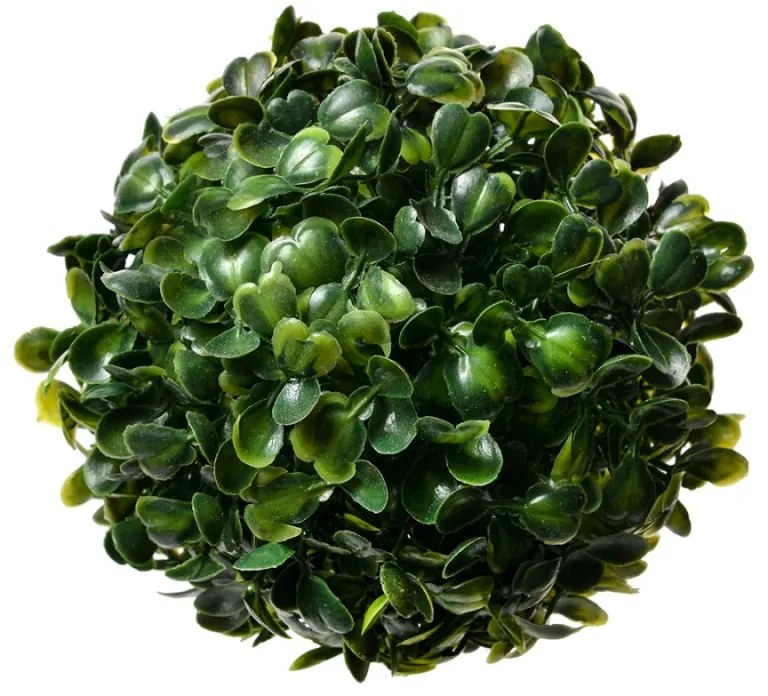 Koule z umělých zelených lístků XS – 12 cm