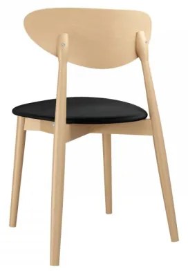 Čalouněná jídelní židle KT65/C, Potah: Magic Velvet 2250, Barva dřeva: czarny