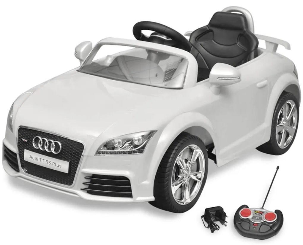 vidaXL Audi TT RS dětské auto s dálkovým ovládáním bílé