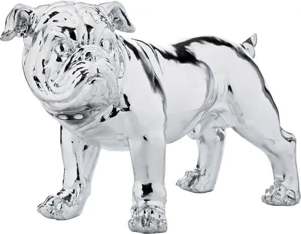 Dekorativní figurka Bulldogge Silver Eco 42 cm