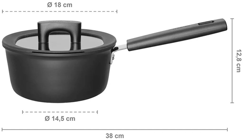 FISKARS Hard Face Rendlík s pokličkou 1,8 l 1052226