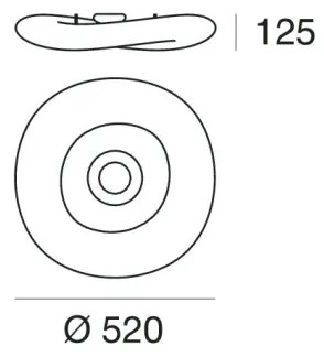 Linea Light 8006 - LED Stmívatelné stropní svítidlo MR. MAGOO LED/23W/230V