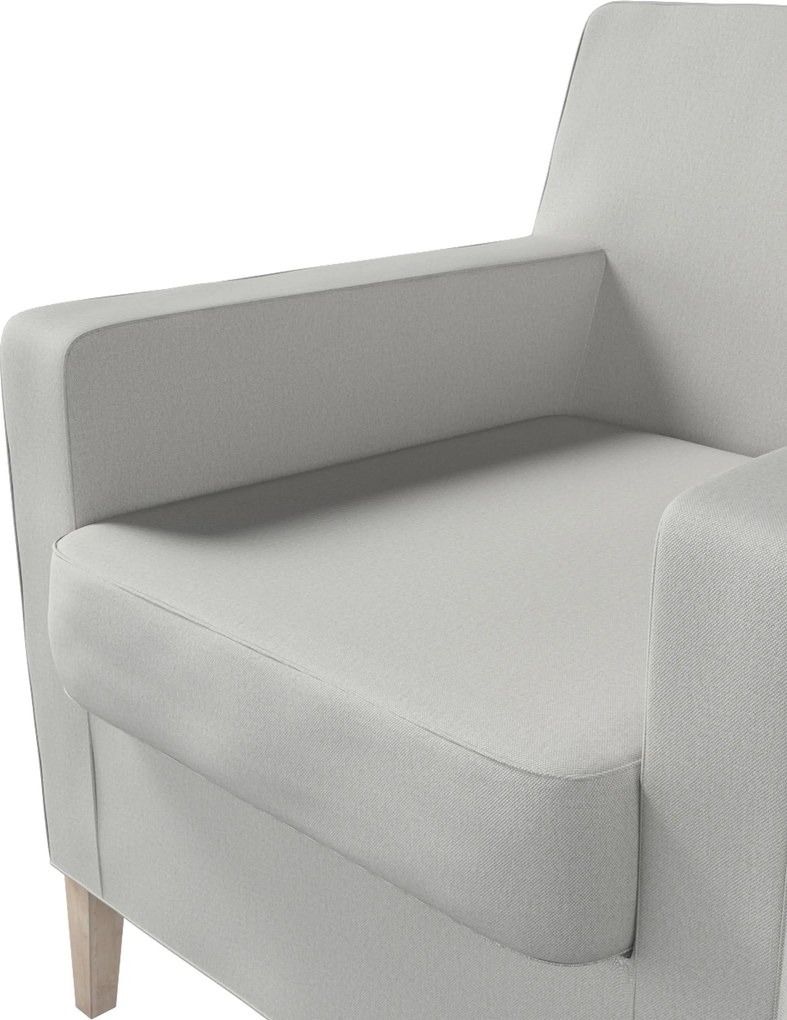 Potah na křeslo IKEA Karlstad barva šedá látka pletený vzor