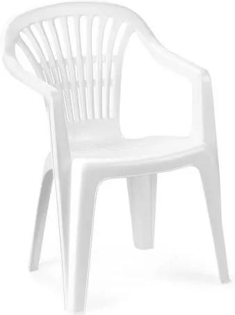 Plastová zahradní židle Scilla bílá