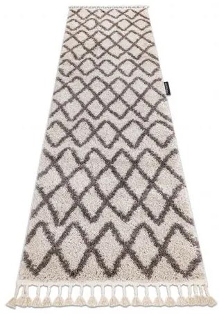 Dywany Luszczow Kusový koberec, běhoun BERBER BENI krémový Rozměr koberce: 60 x 200 cm