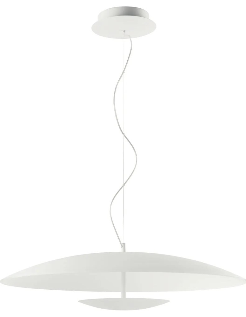 Linea Light Horizon_P, bílé závěsné svítidlo pro nepřímé osvětlení, 34W LED 3000K, Ø 65cm