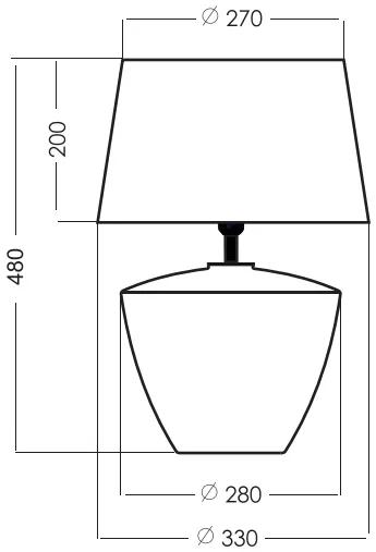 Stolní lampa PARMA L049102248