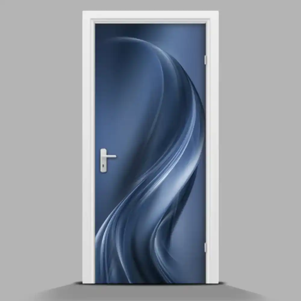 Wallmuralia Samolepící tapeta na dveře Modrá abstrakce 75x205 | BIANO