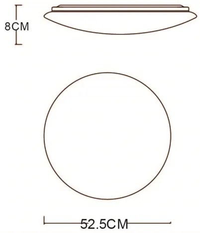GLOBO 48388-48 - LED Stropní svítidlo s ovladačem PIERRE 1xLED/48W/230V