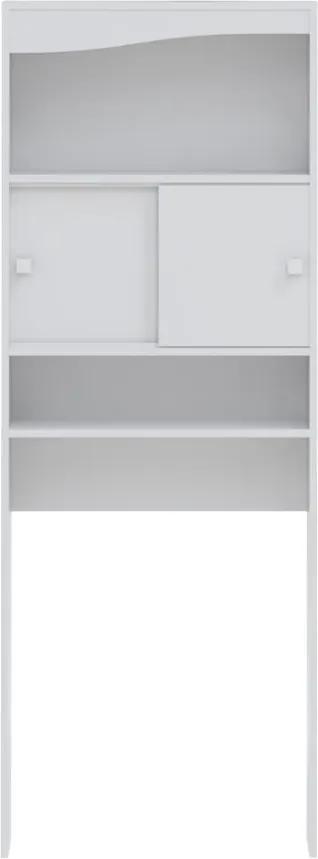 Bílá koupelnová skříňka nad pračku TemaHome Wave, šířka 60 cm