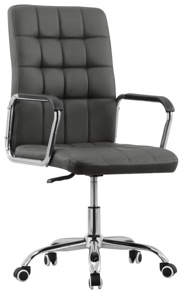 20472 vidaXL Otočná kancelářská židle černá antracitová textil