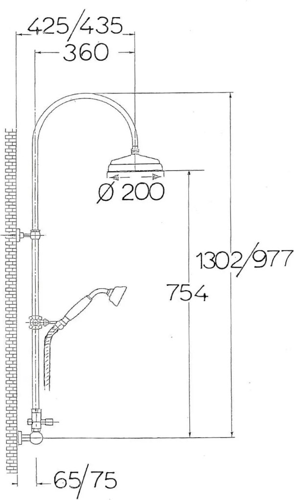 Sapho Vanity SET061 sprchový sloup chrom