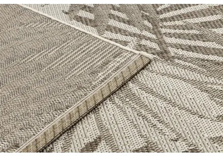 Dywany Luszczow Kusový koberec SIZAL FLOORLUX 20504 LISTY šampaňské / taupe DŽUNGLE Rozměr koberce: 160 x 230 cm