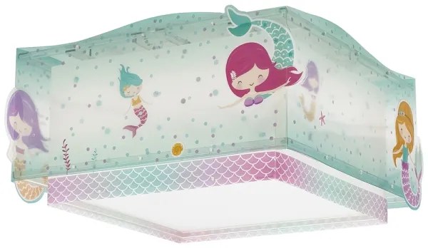 Dalber 63446 - Dětské stropní svítidlo MERMAIDS 2xE27/60W/230V