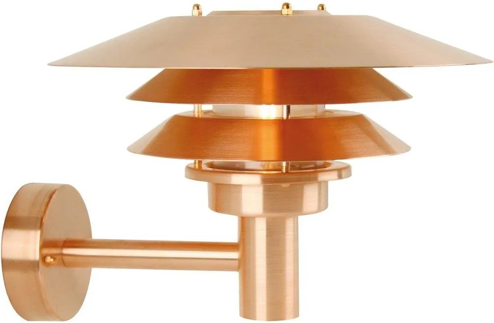 NOR 10600625 Venkovní nástěnné svítidlo Venø 1x60W E27 měď čirá - NORDLUX