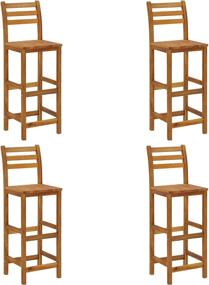 5dílný zahradní barový set masivní akáciové dřevo 3154396