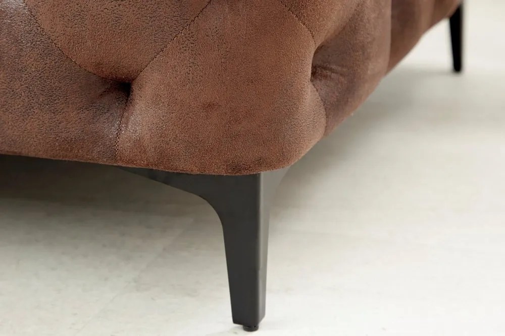 Designová taburetka Rococo antik hnědá - skladem