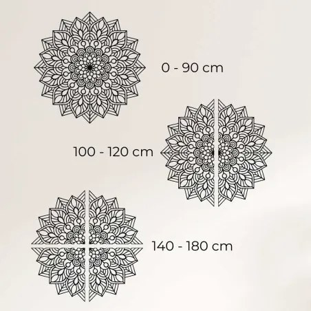 Dřevěná mandala na zeď harmonická energie I SENTOP PR0319-A