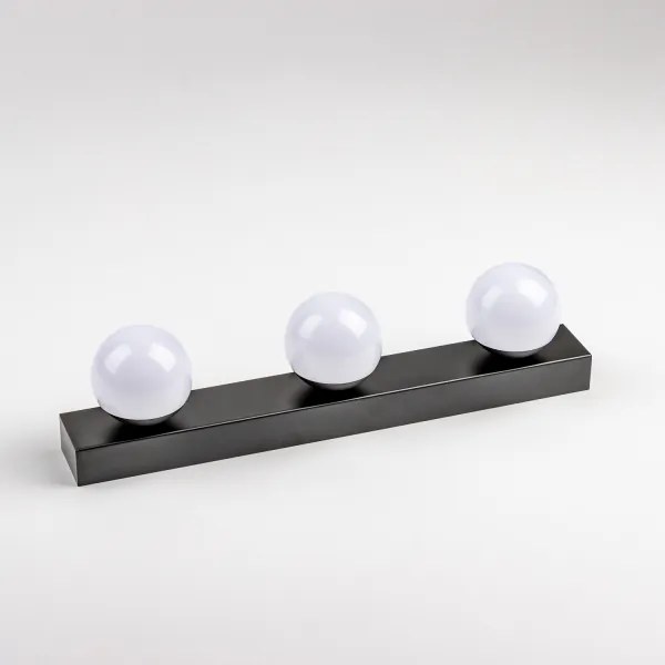 Brilagi - LED Koupelnové osvětlení zrcadla HOLLYWOOD 3xLED/3W/230V IP44 černá
