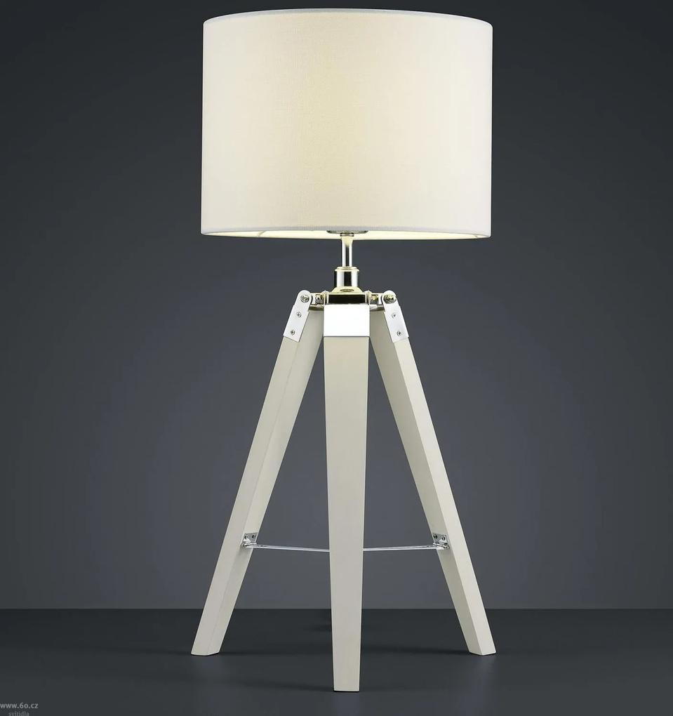 Trio Leuchten 507400101 Gent, stolní lampa na trojnožce, 1x60W, výška 67cm
