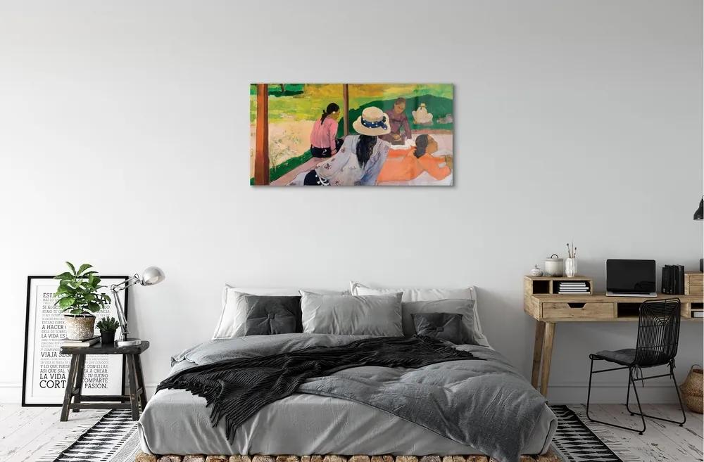 Obraz na skle Art maloval setkání 100x50 cm
