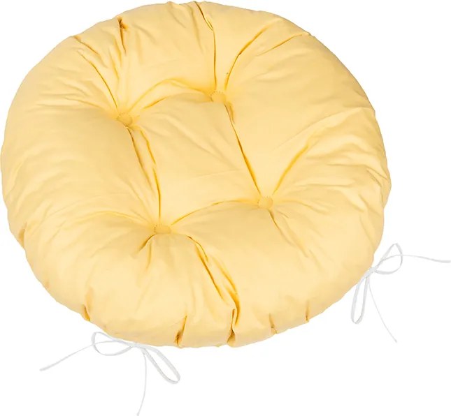 Bellatex Sedák Adéla prošívaný kulatý Žlutá 40 cm, (průměr)