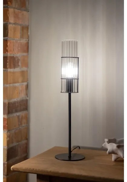 Markslöjd 108555 - Stolní lampa TUBO 1xE14/40W/230V 50 cm černá/čirá