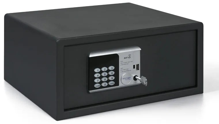 Nábytkový elektronický sejf RFID LAP, 200 x 435 x 370 mm, RFID čip/karta