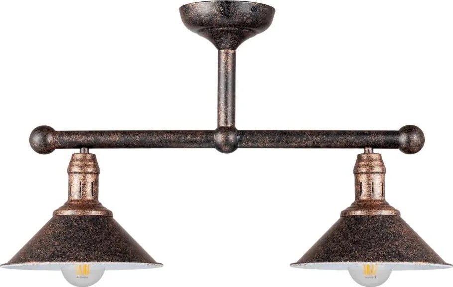 BRILAGI - Lustr na tyči FORGE 2xE27/60W/230V patina/měděná