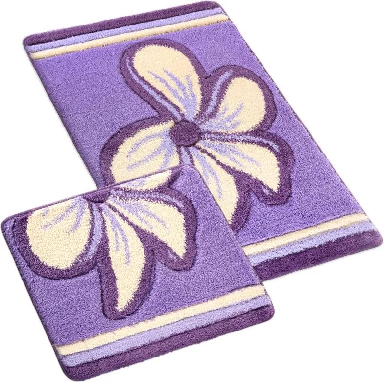 Bellatex MICRO sada - bez výkroje Fialová 60x100 cm 60x50 cm (SADA)