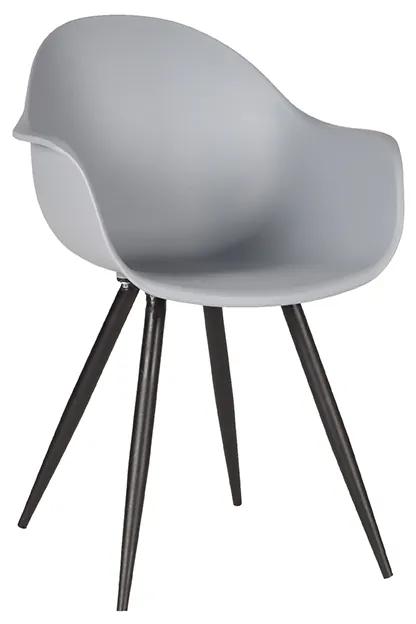 LABEL51 Dining chair Luca - Grey - Plastic Color: Grey