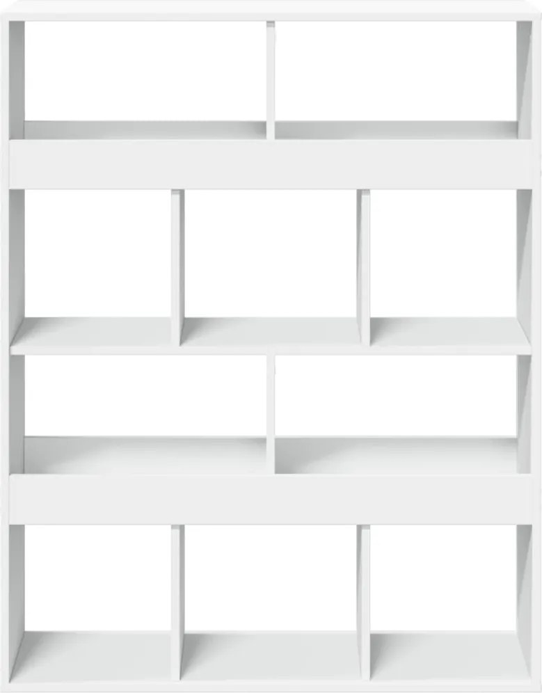 Knihovna bílá 100 x 33 x 125,5 cm kompozitní dřevo 3309357