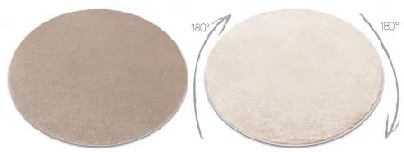 koberec kulatý SOFTY Jednotný, Jednobarevný, béžový velikost kruh 200 cm | krásné koberce cz